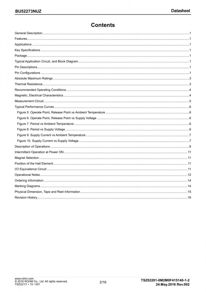 BU52273NUZ-ZE2 datasheet page 2