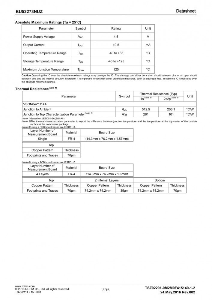 BU52273NUZ-ZE2 datasheet page 3