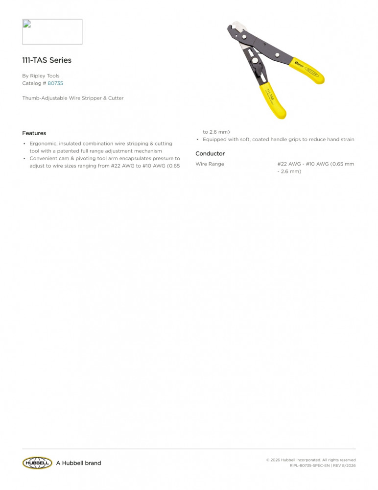 Catalog 80735 product document preview