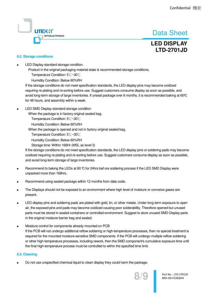 LTD-2701JD datasheet page 9