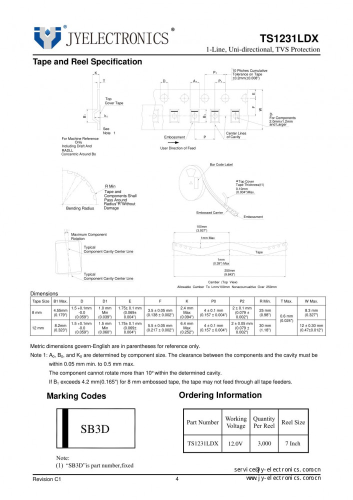 TS1231LDX datasheet page 4