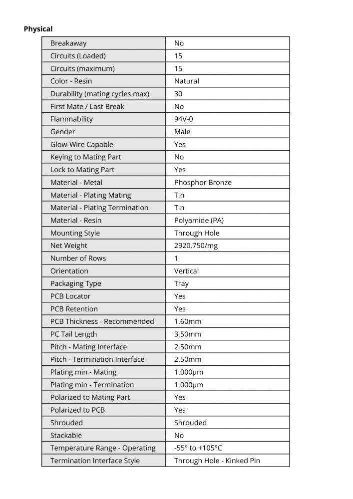 MOLEX 535171530 document preview, page 3