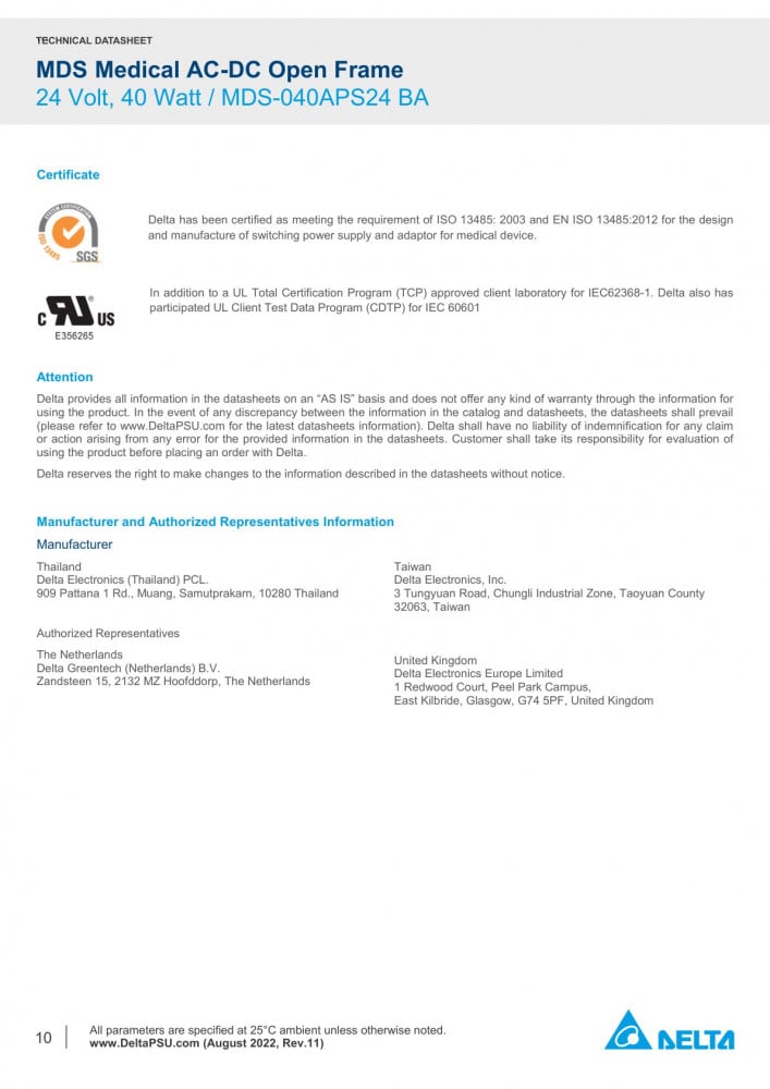 MDS-040APS24 BA datasheet page 10