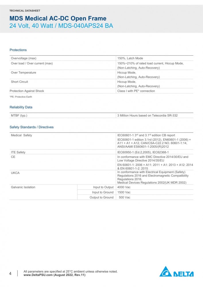 MDS-040APS24 BA datasheet page 4