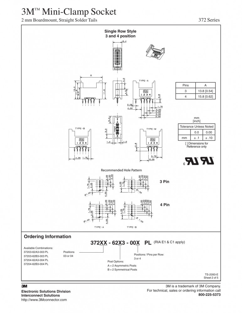 3M TS-2093 technical document page 2