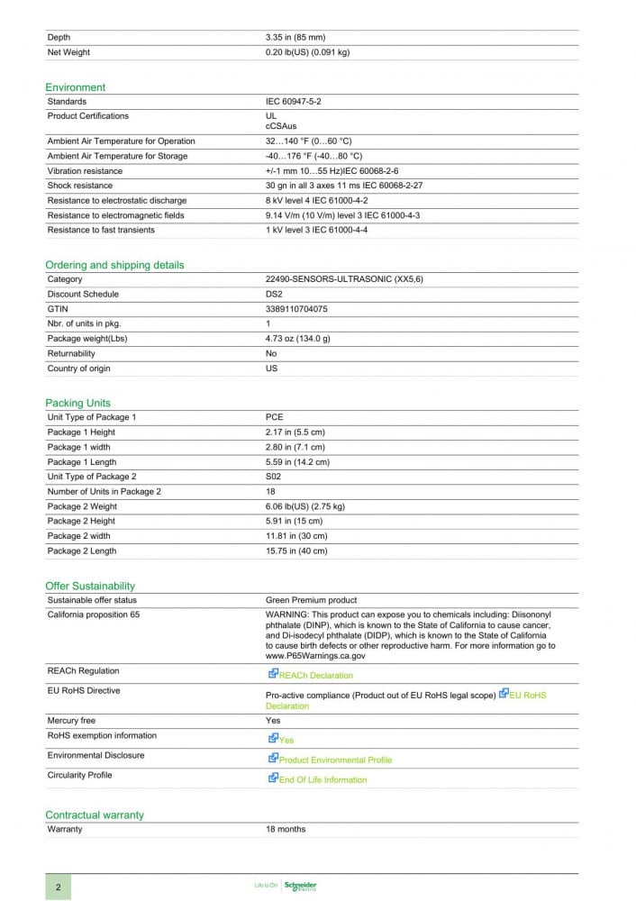 XX630A1NCM12 technical document page 2