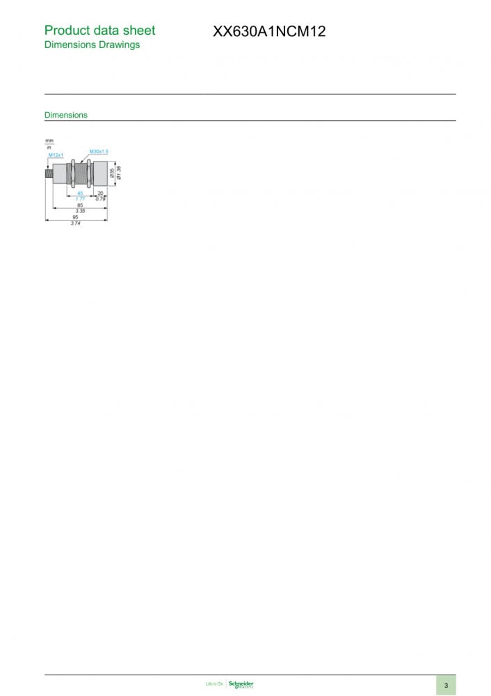 XX630A1NCM12 technical document page 3