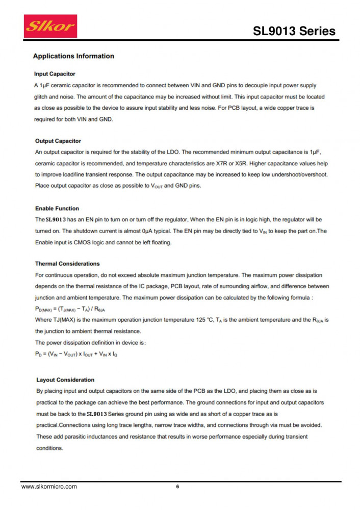 SL9013 technical document page 6