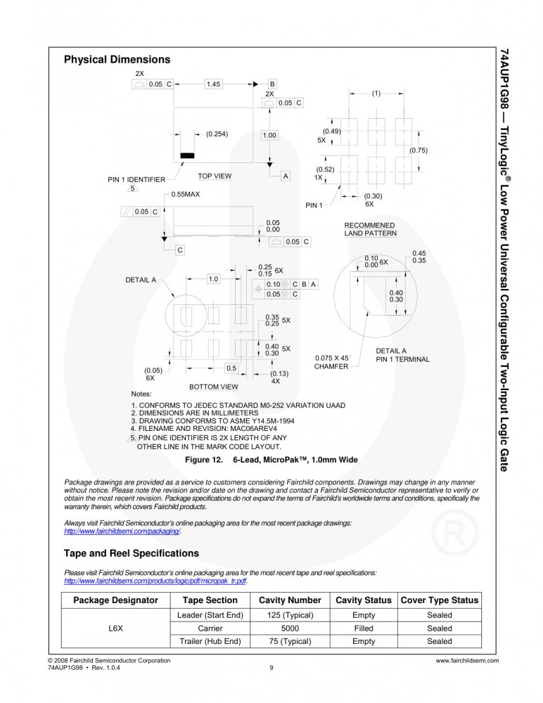 74AUP1G98 datasheet page 10
