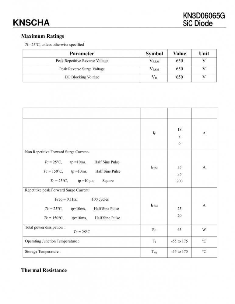 KN3D06065G datasheet page 2