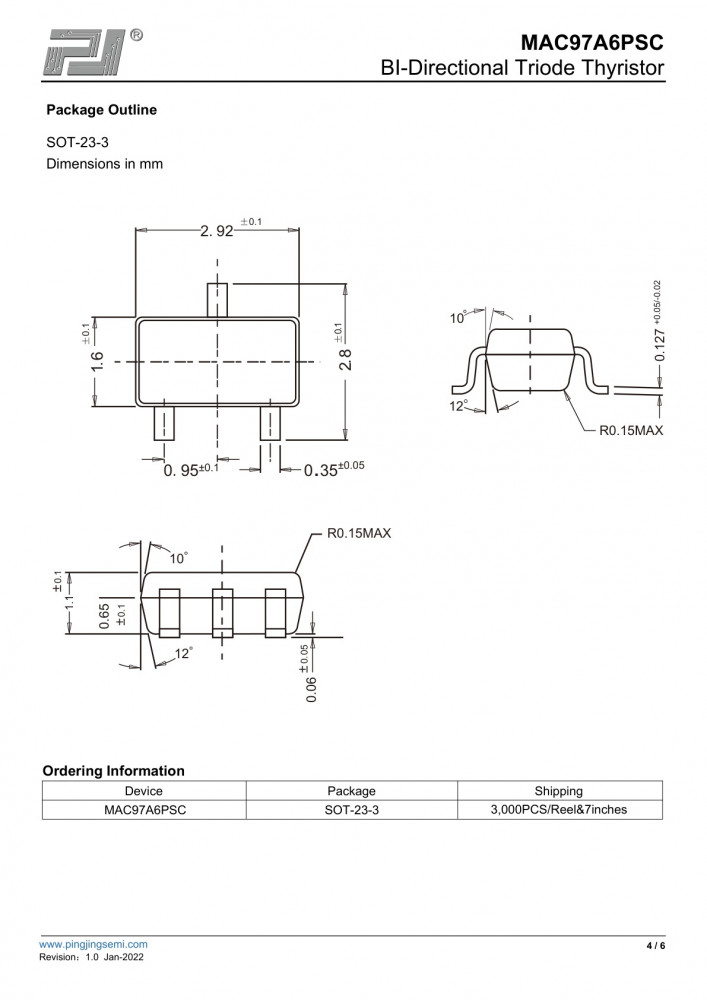 MAC97A6PSC datasheet page 4