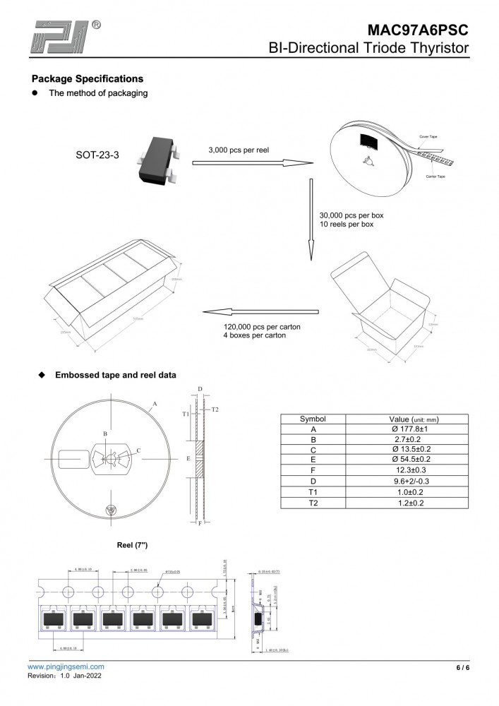 MAC97A6PSC datasheet page 6