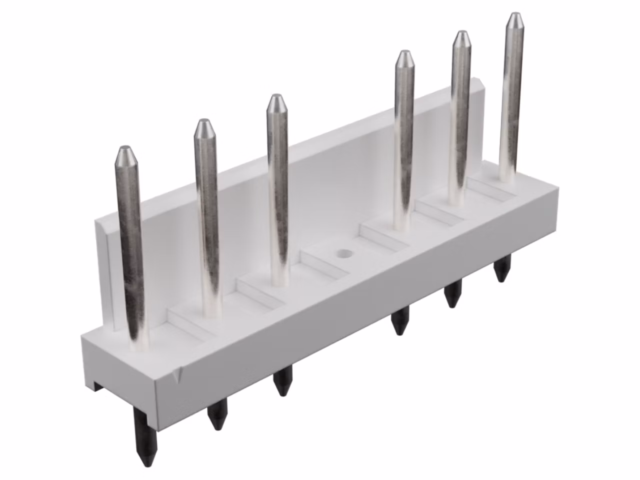 KK Header, Vertical, with Polarizing Backwall, 7 Circuits, Tin (Sn) Plating, Circuit 4 Voided for sale
