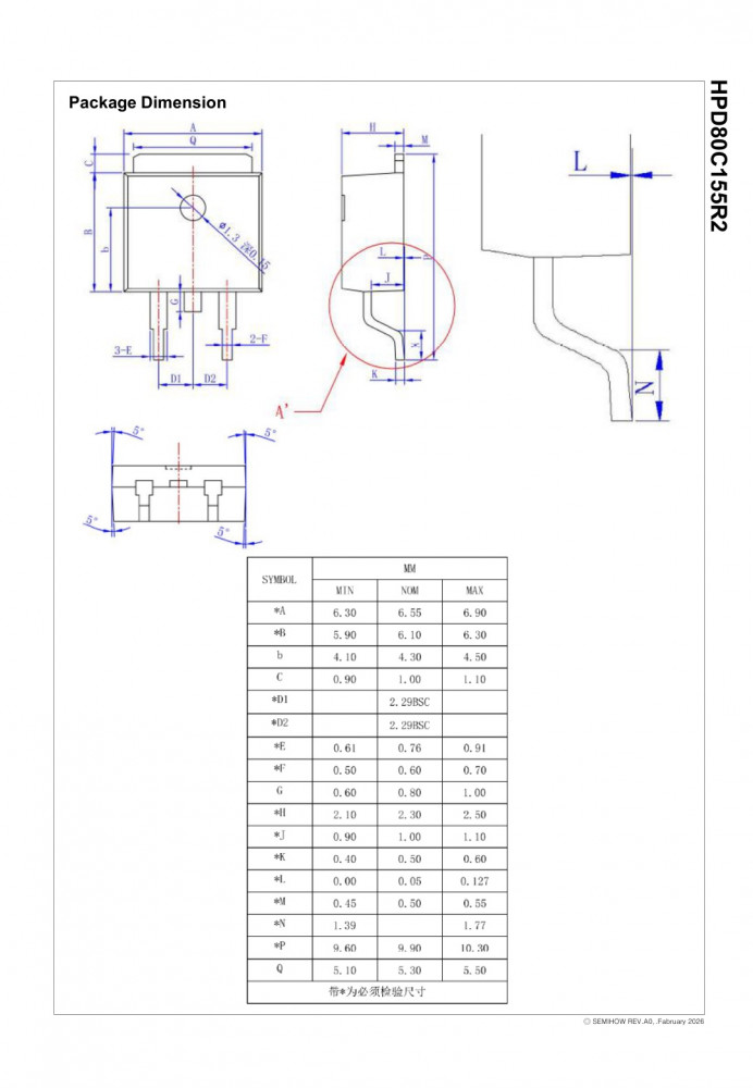 HPD80C155R2 technical document, page 7