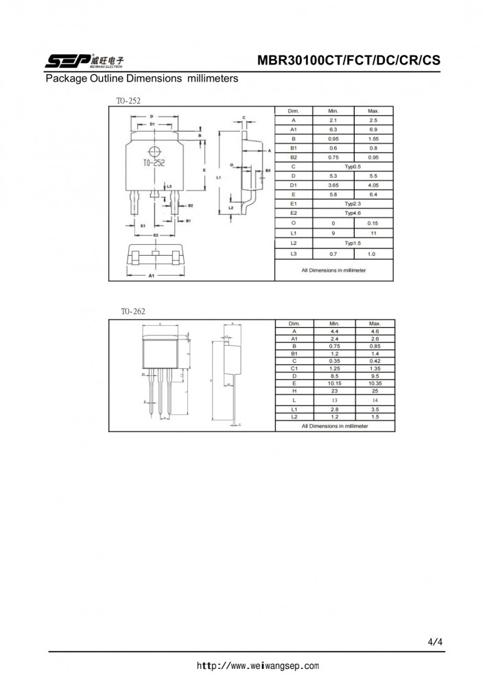 MBR30100FCT datasheet page 4