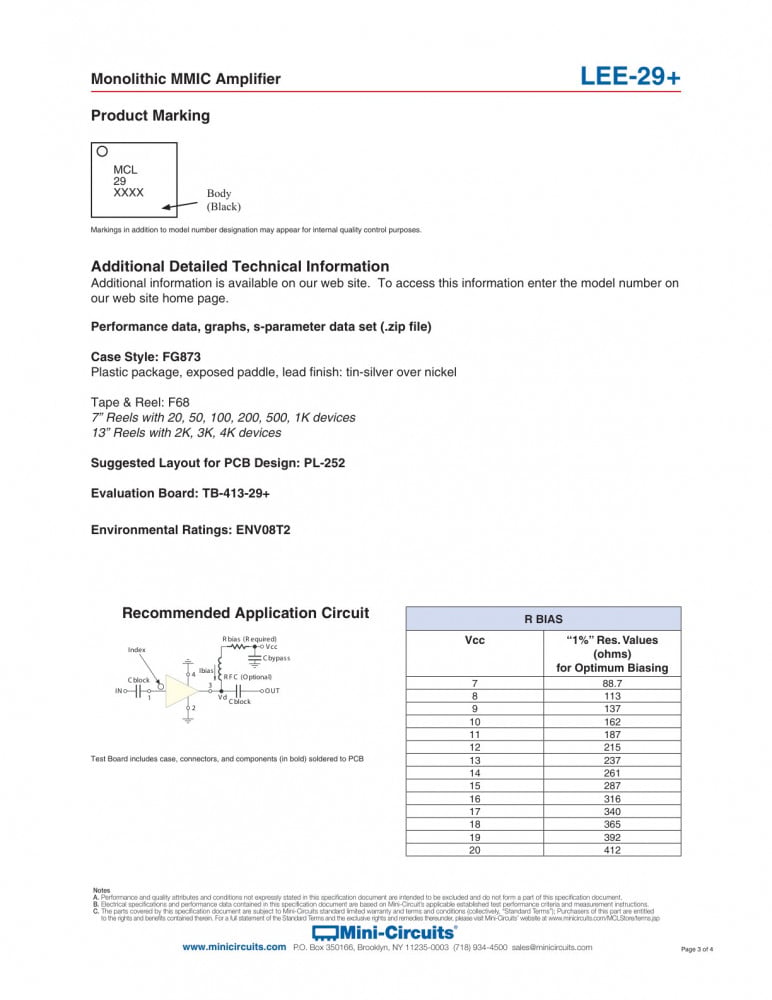 LEE-29+ datasheet page 3