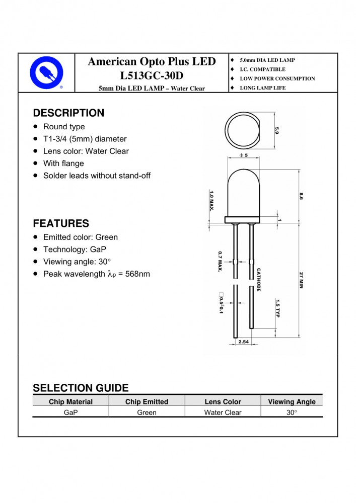 L513GC-30D datasheet page 1