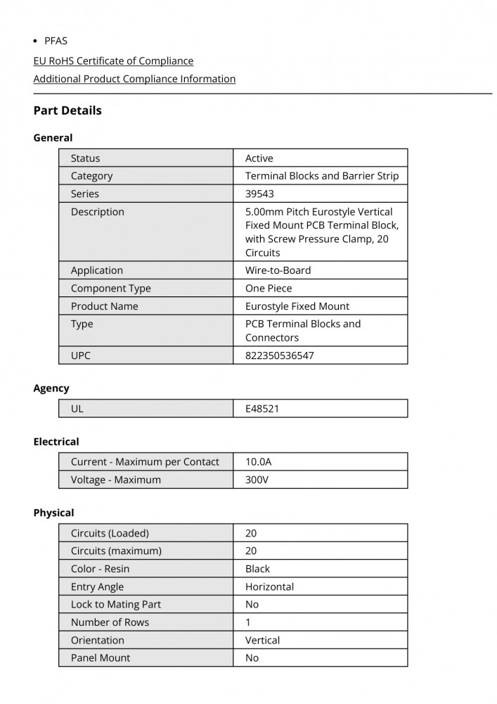 MOLEX product document, page 2