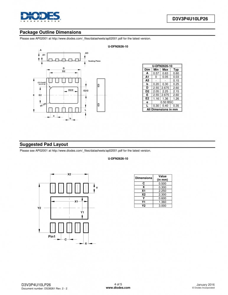 D3V3P4U10LP26-7 datasheet page 4