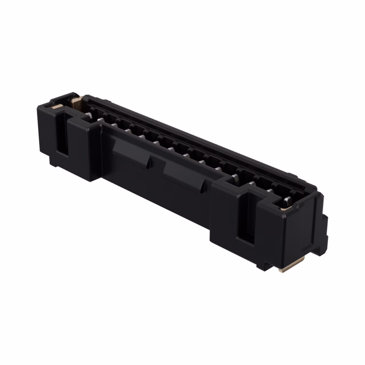 1.50mm Pitch, Micro-Lock Plus PCB Header, Single Row, Right Angle, Surface Mount, Tin-Bismuth Plating, Positive Lock, 14 Circuits, Black for sale