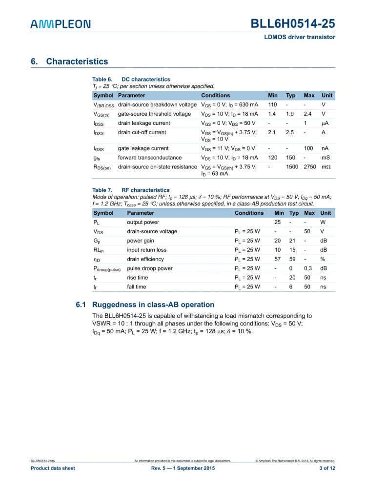 BLL6H0514-25 datasheet page 3