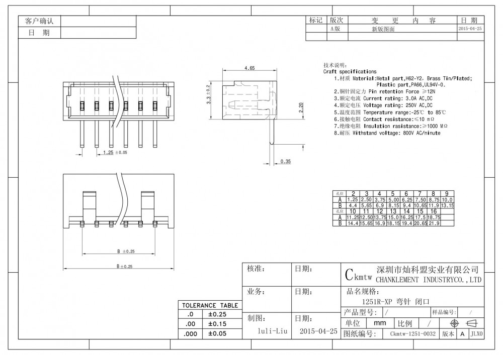 Ckmtw W-1251R13P-0200 technical drawing