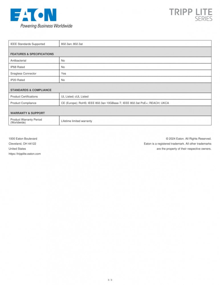 N201-003-BL50BP technical document page 3