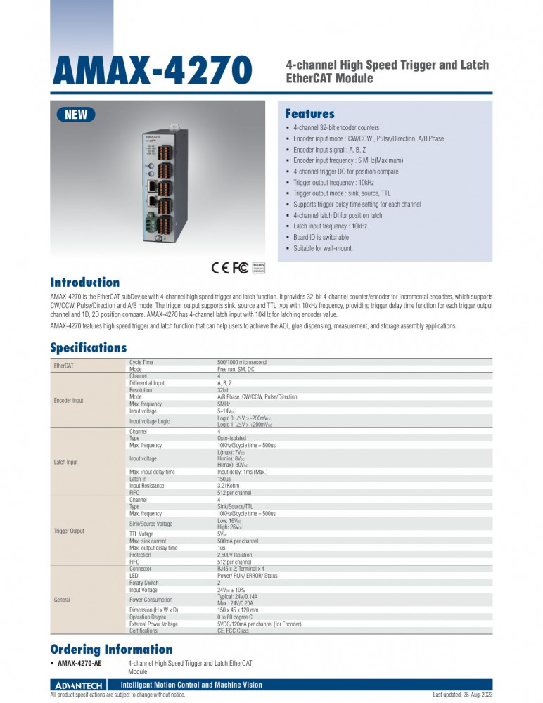 AMAX-4270 technical document page