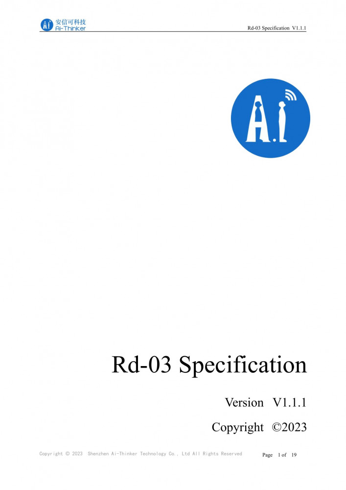 Rd-03 technical document page 1