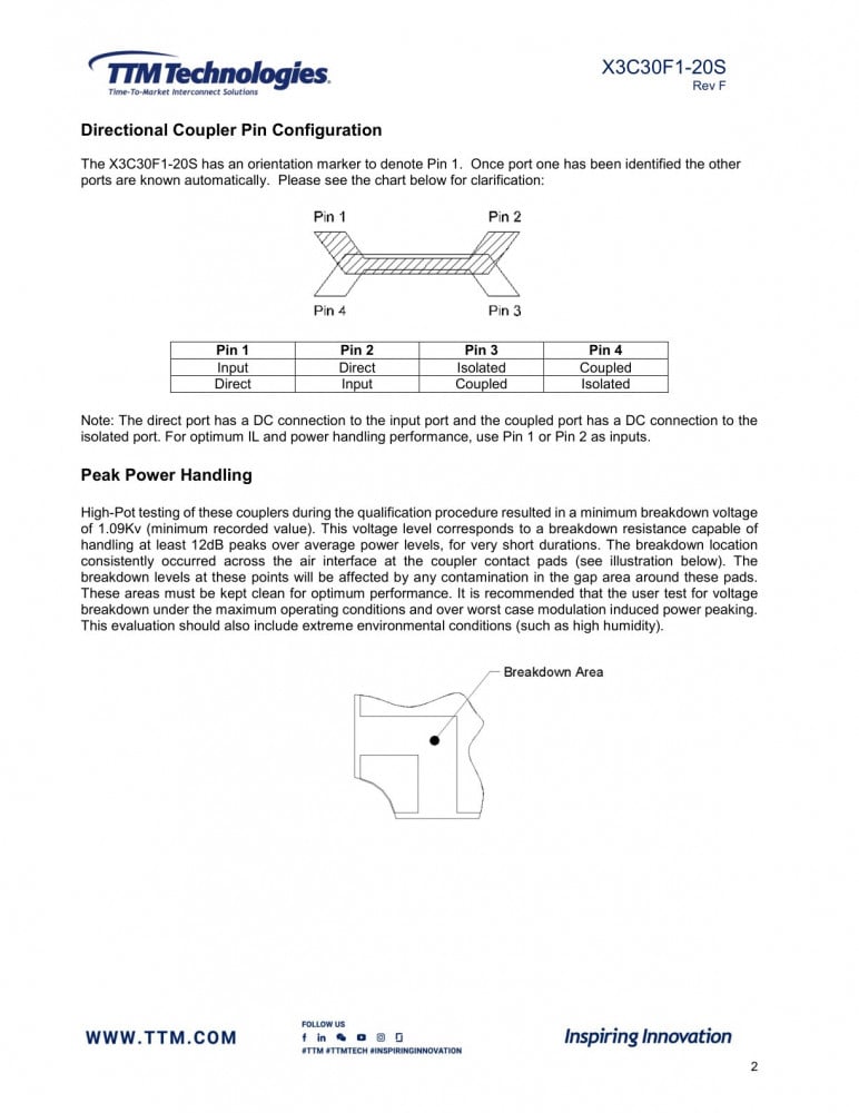 X3C30F1-20S datasheet page 2
