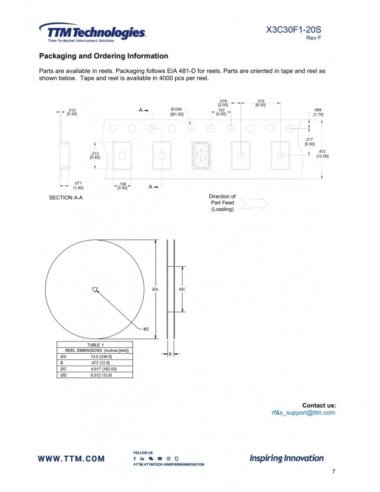X3C30F1-20S datasheet page 7