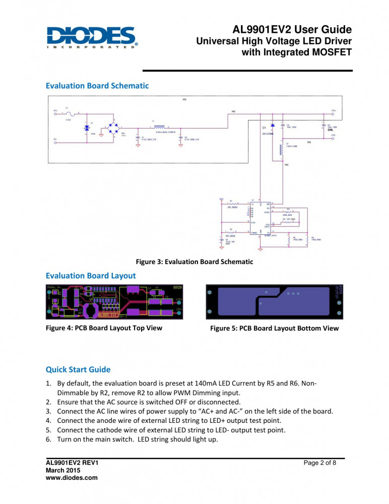 AL9901EV2 technical document page 2