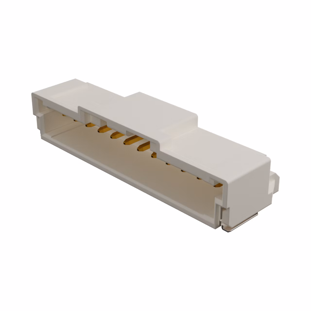 DuraClik Wire-to-Board Header, Single Row, Right-Angle, 12 Circuits, Gold (Au) Plating, Natural for sale