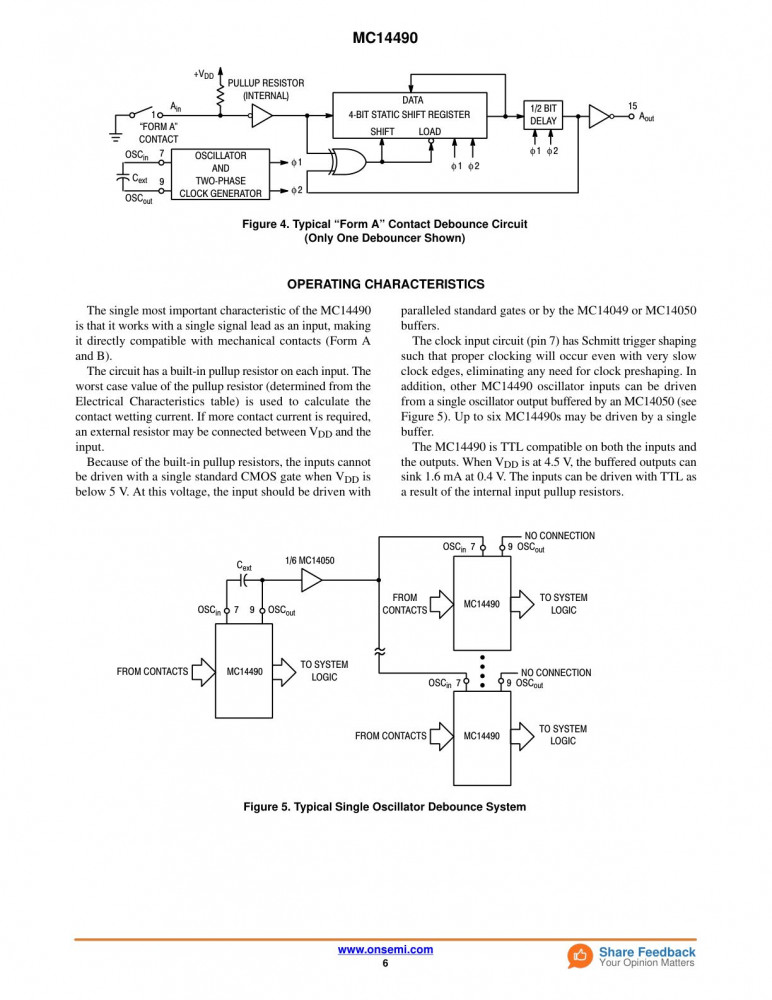 MC14490 datasheet page 6