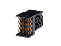 Impact 100 Ohm 3 Pair Right-Angle Male Header, Right Guide, Open Endwall, 8 Columns, 72 Circuits, Pin Length 4.90mm, Plated Through Hole Dimension 0.39mm, Lead-Free