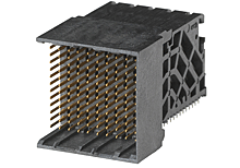 Impact 100 Ohm 4 Pair RAM Right-Angle Header, Unguided, Dual Endwall, 10  Columns, 120 Circuits, Pin Length 4.90mm, Plated Through Hole Dimension  0.39mm, Lead-Free