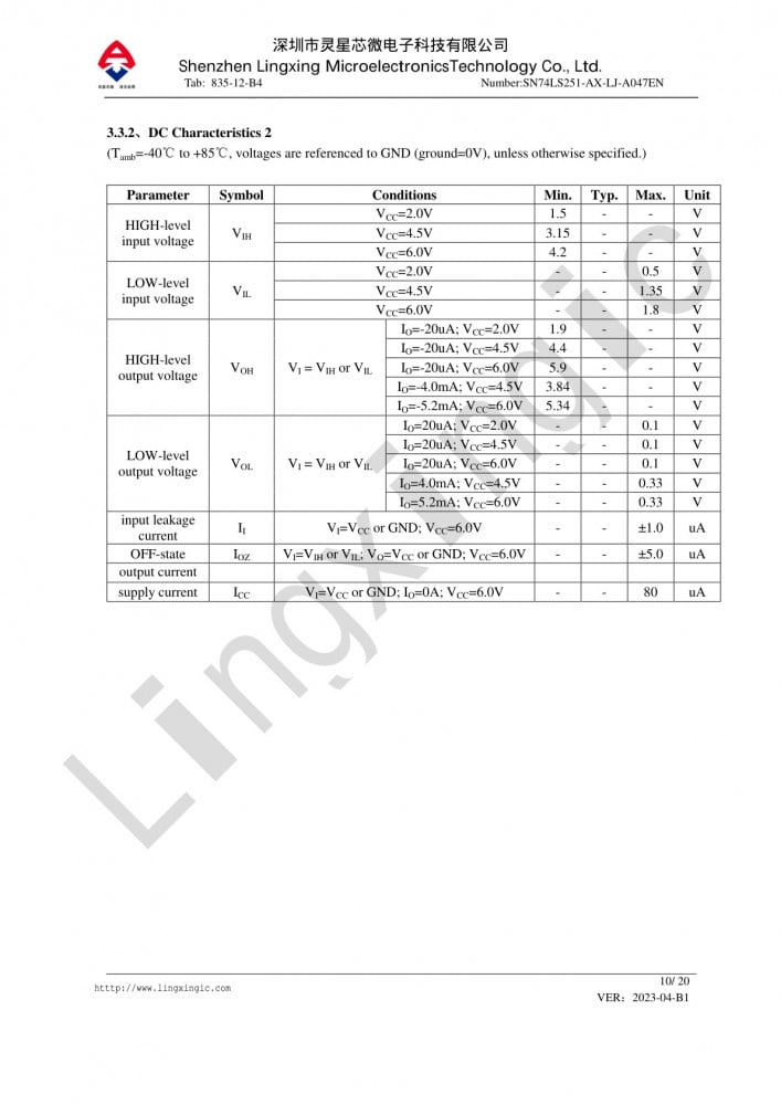 SN74LS251DR(LX) datasheet page 10