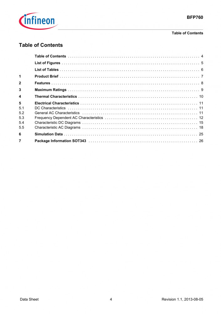 BFP760 datasheet page 4