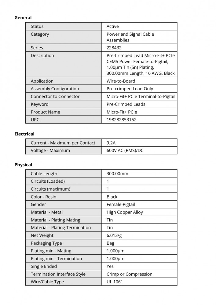 MOLEX document image, page 2