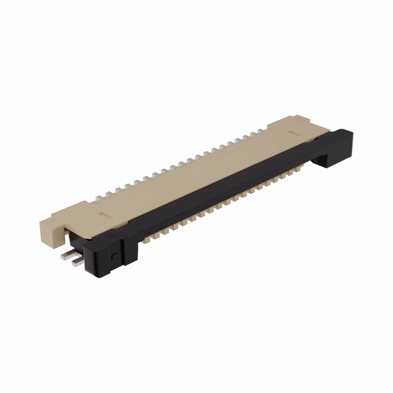 Easy-On FFC/FPC Connector, 0.50mm Pitch, 1.20mm Height, Right-Angle, Surface Mount, ZIF, Bottom Contact Style, 20 Circuits, Gold (Au) Plating for sale