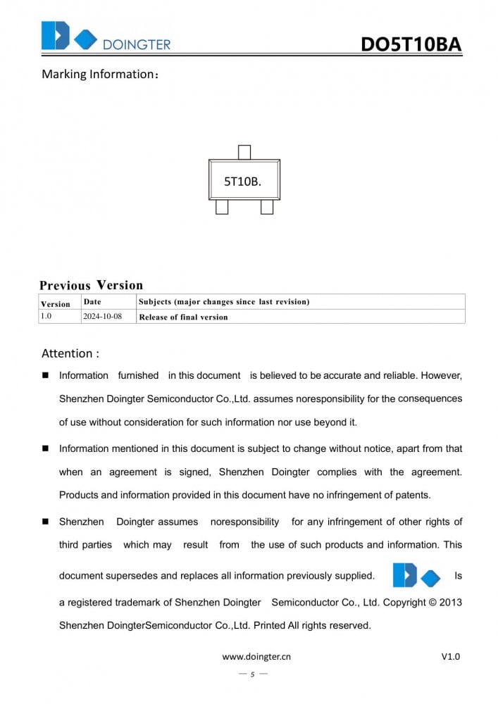 DO5T10BA datasheet page 5