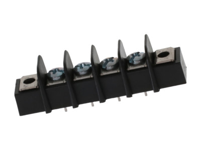 9.53mm Pitch Beau PCB Terminal Strip, with Mounting Ends, 4 Circuits for sale