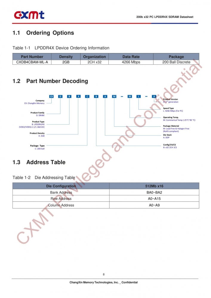 CXDB4CBAM-ML-A datasheet page 8
