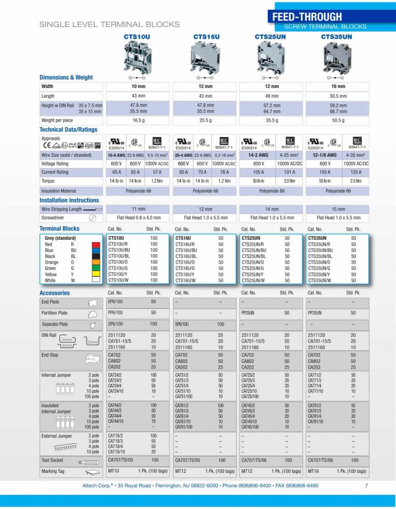 Altech catalogue page 7
