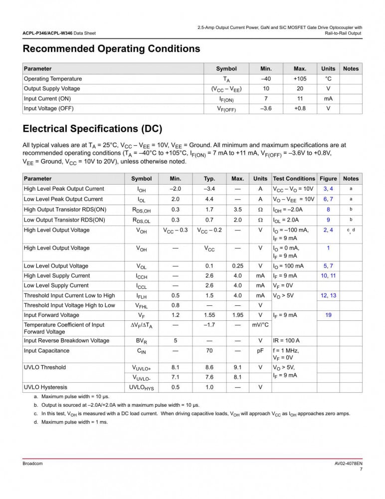 ACPL-W346 document page 7