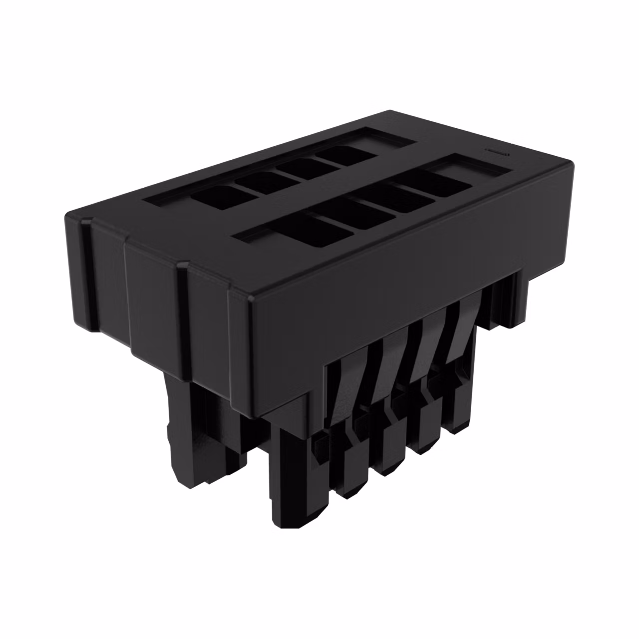 Zero-Hachi Receptacle Housing, 0.80mm Pitch, Dual Row, Friction Lock, 8 Circuits, Black for sale