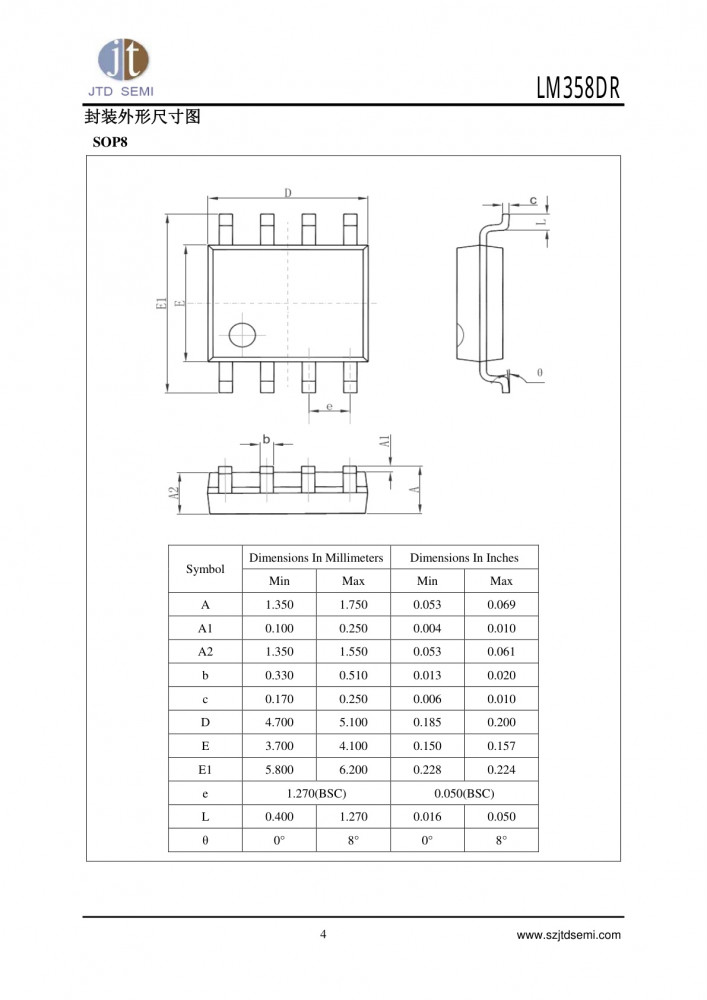 JTDLM358DR datasheet page 4