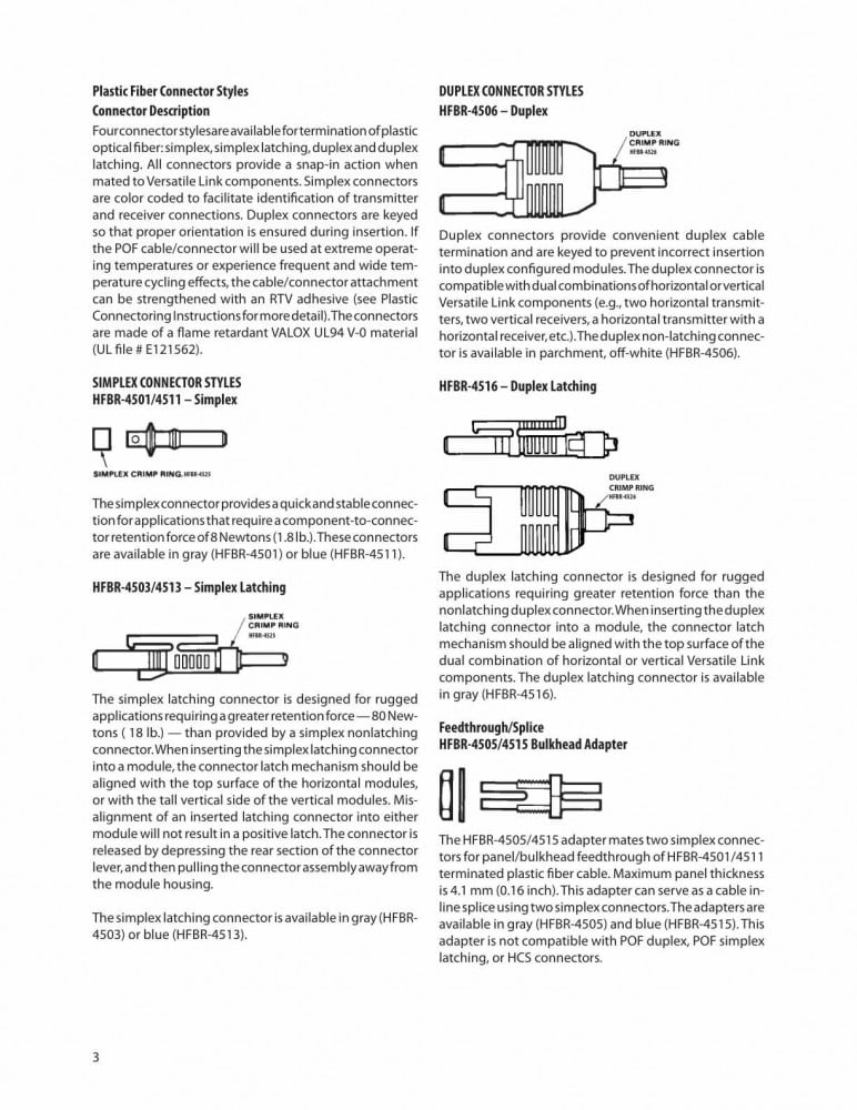 HFBR-4513Z documentation page 3