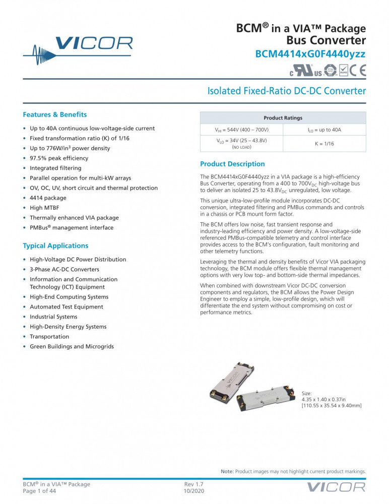 BCM4414 datasheet page 1