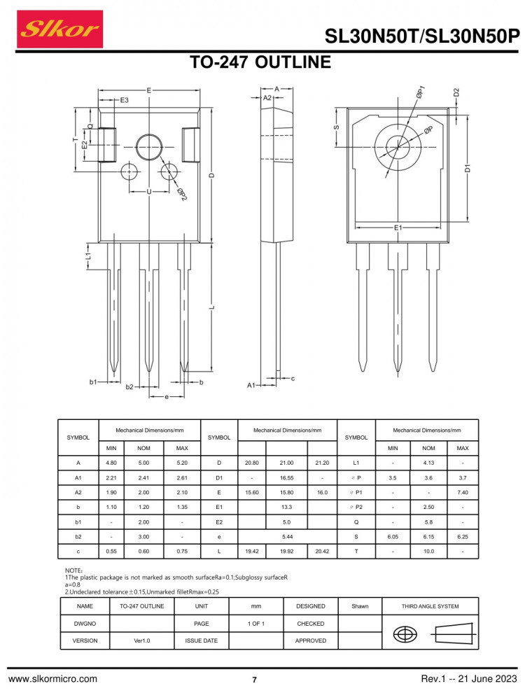 SL30N50P datasheet page 7